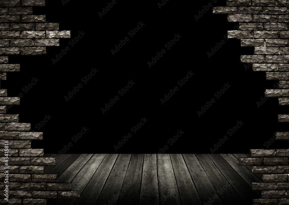 broken brick wall Stock Photo | Adobe Stock