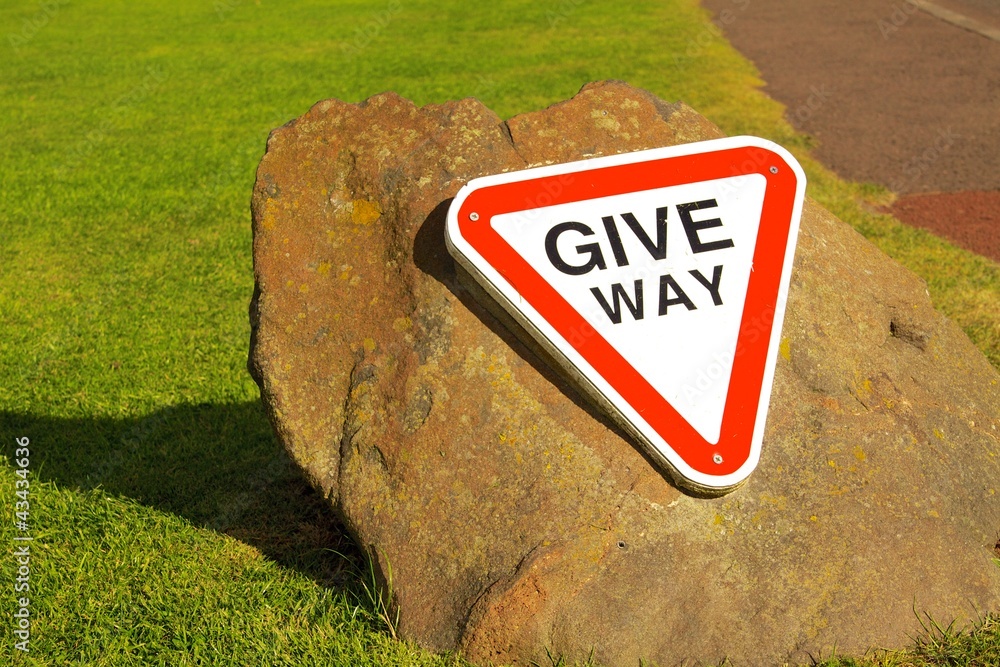 Give Way Stock Photo | Adobe Stock