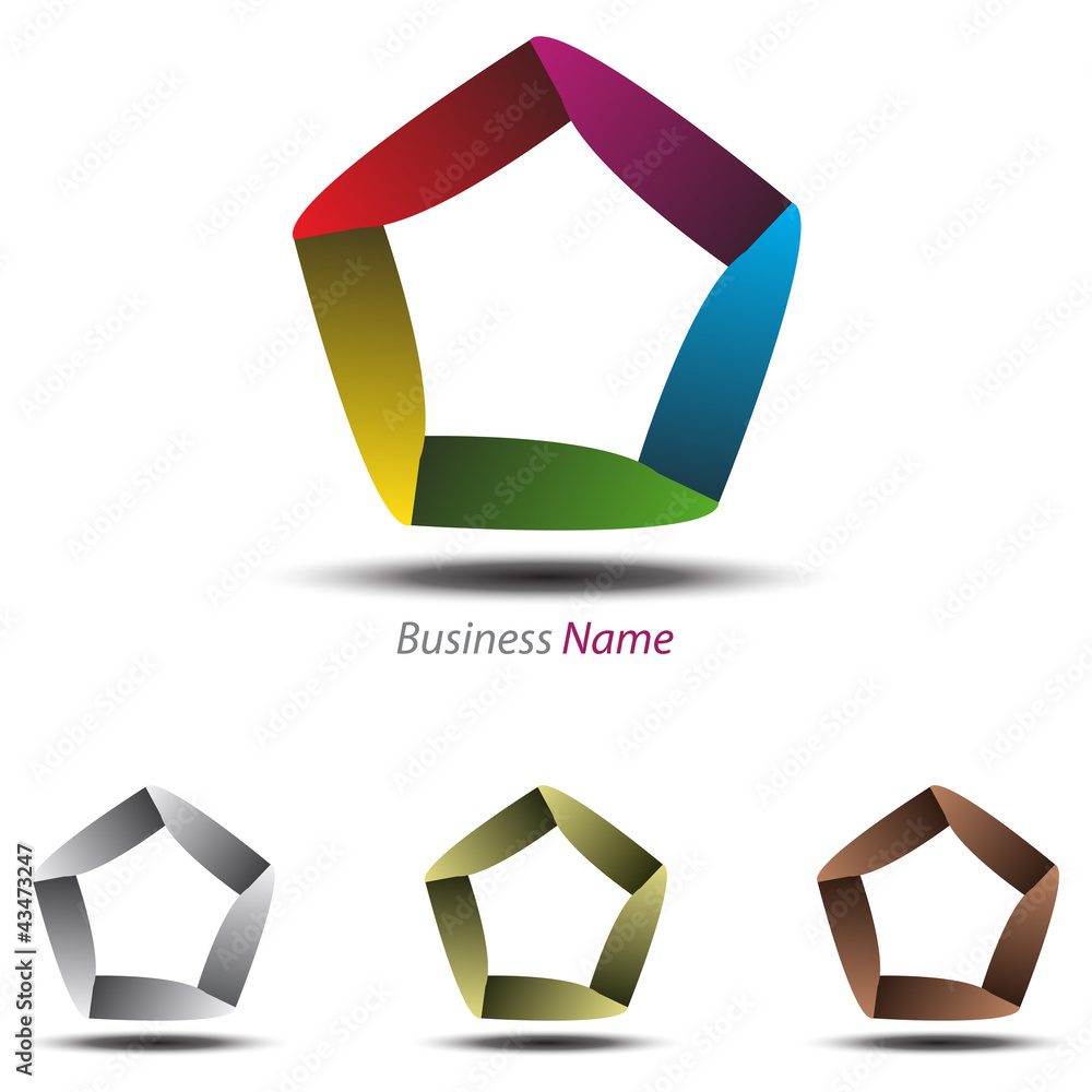 logo hexa colors Stock Vector | Adobe Stock