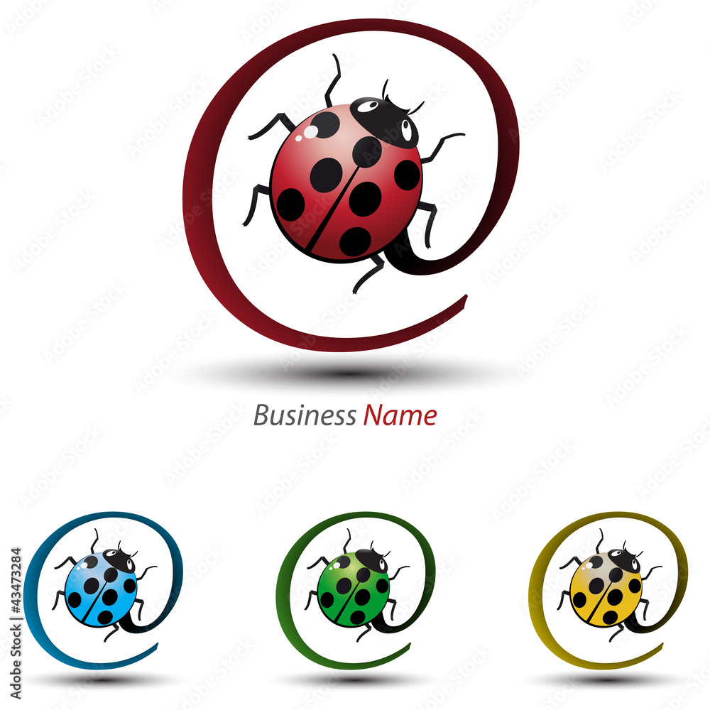 logo ladybug Stock Vector | Adobe Stock