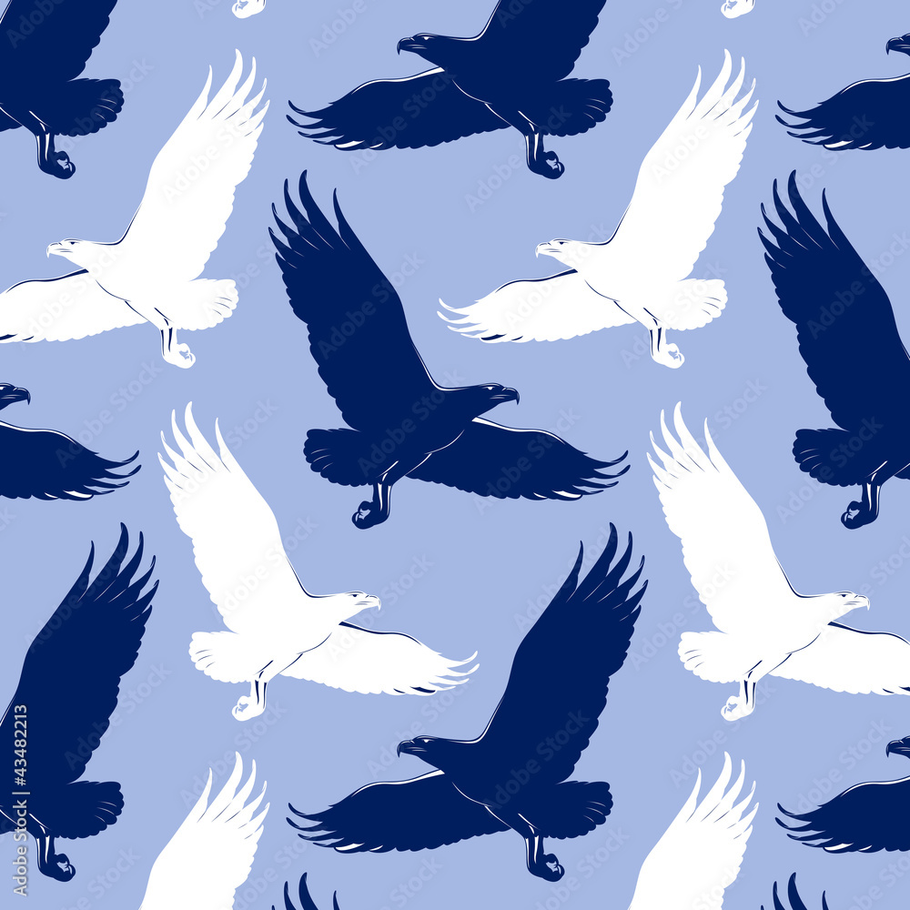 cartoon eagle background Stock Vector | Adobe Stock