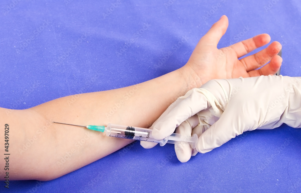 Immunization given by an injection Stock Photo | Adobe Stock