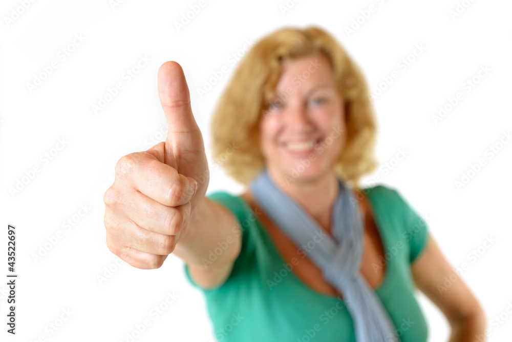 Daumen hoch Stock Photo | Adobe Stock