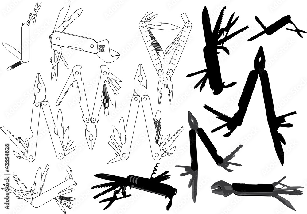 multitool set Stock Vector | Adobe Stock
