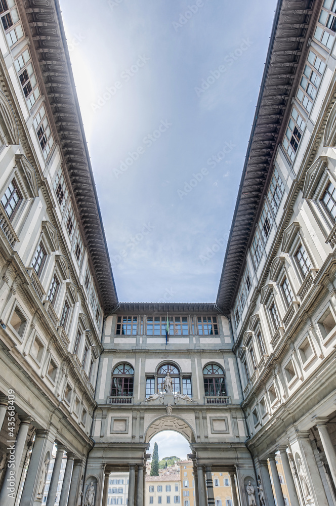 Galleria degli Uffizi museum in Florence, Italy Stock Photo | Adobe Stock