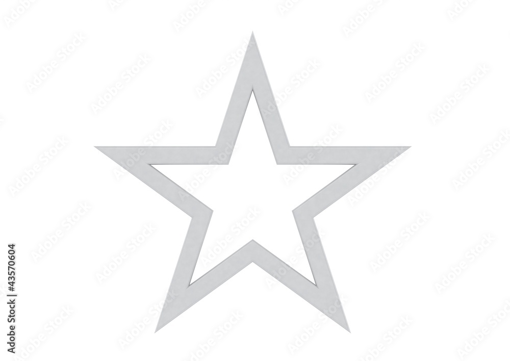 Silver Star Stock Illustration | Adobe Stock