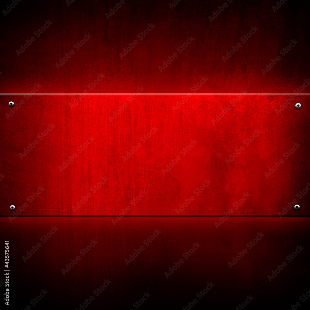 red metal plate ภาพถ่ายสต็อก | Adobe Stock