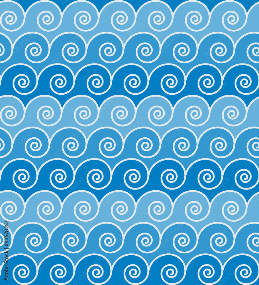 Seamless wave pattern Stock Vector | Adobe Stock