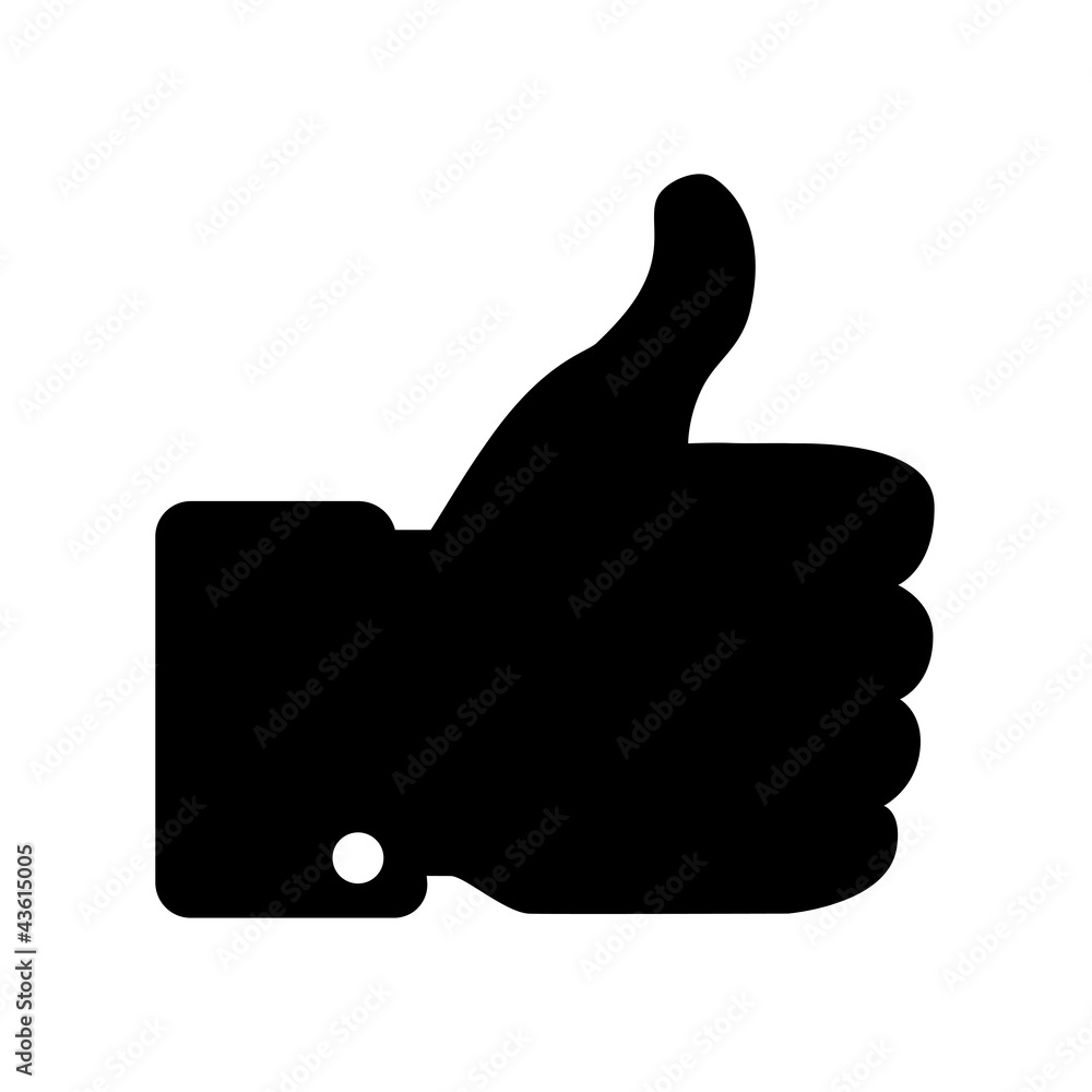 Thumb Up icon Stock Vector | Adobe Stock