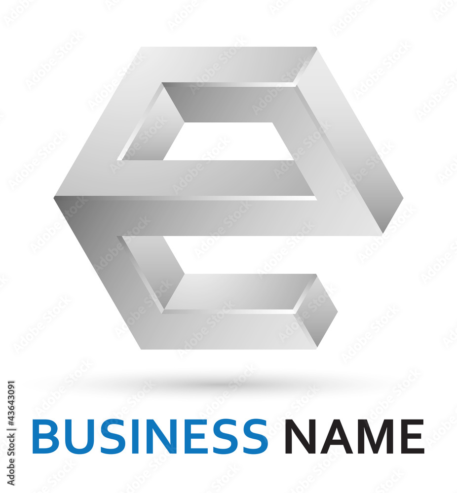 Alphabet logo design - abstract letter e (lower-case) Stock Vector ...