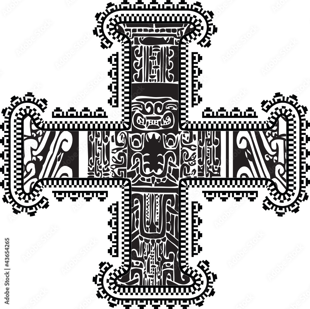 Sign plus symbol with ancient drawing. Vector illustration Stock Vector ...