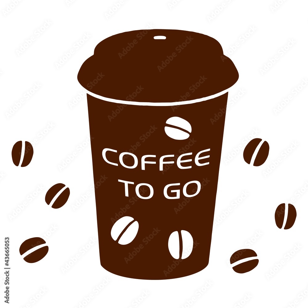 Coffee To Go Stock-Vektorgrafik | Adobe Stock