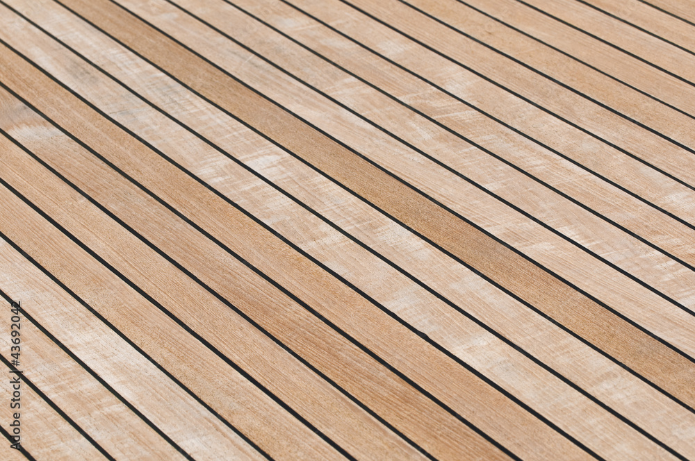 Teak deck Stock Photo | Adobe Stock