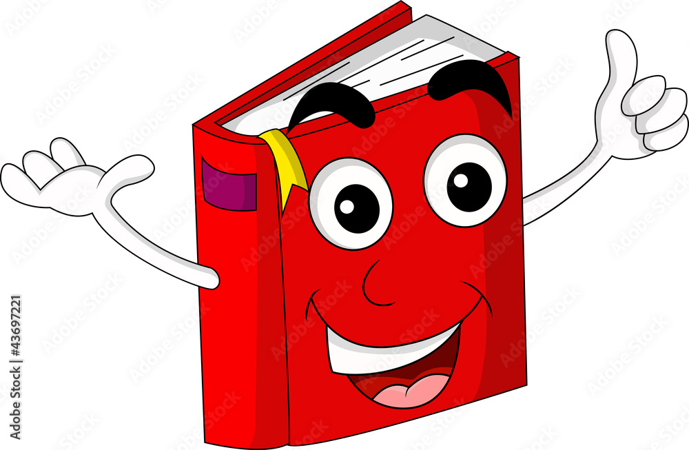 red book cartoon Stock Vector | Adobe Stock