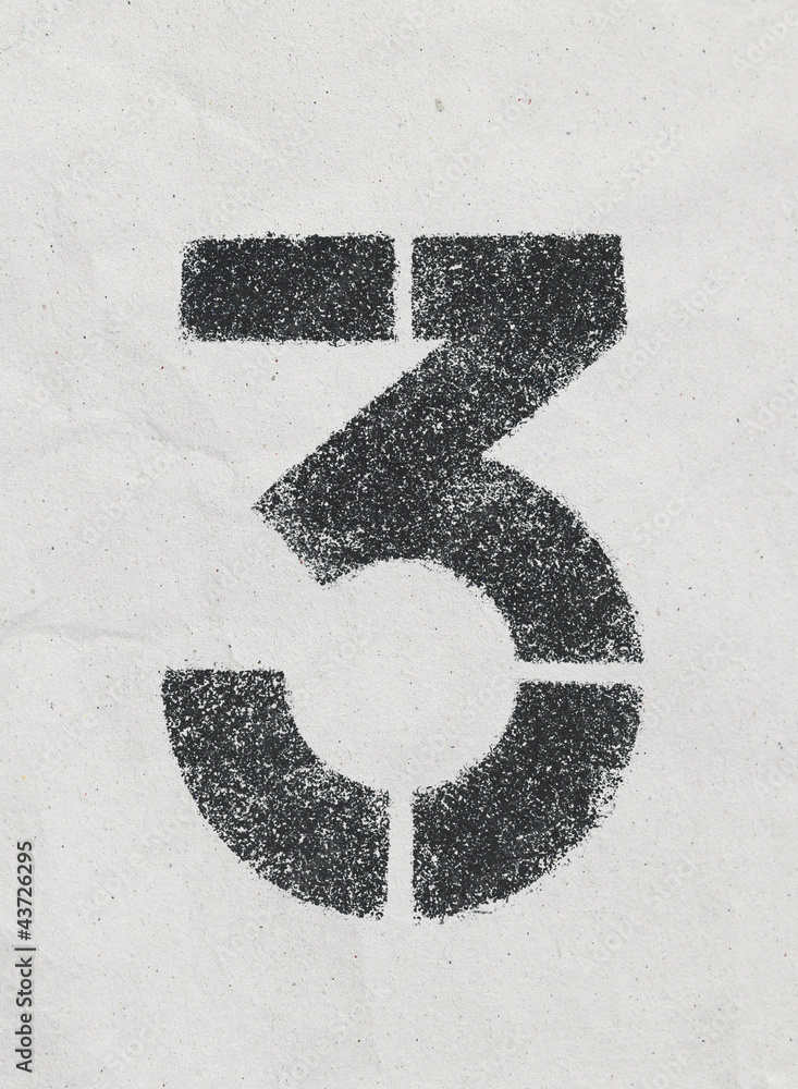 Pencil sketch of numbers on vintage paper texture Stock Photo | Adobe Stock