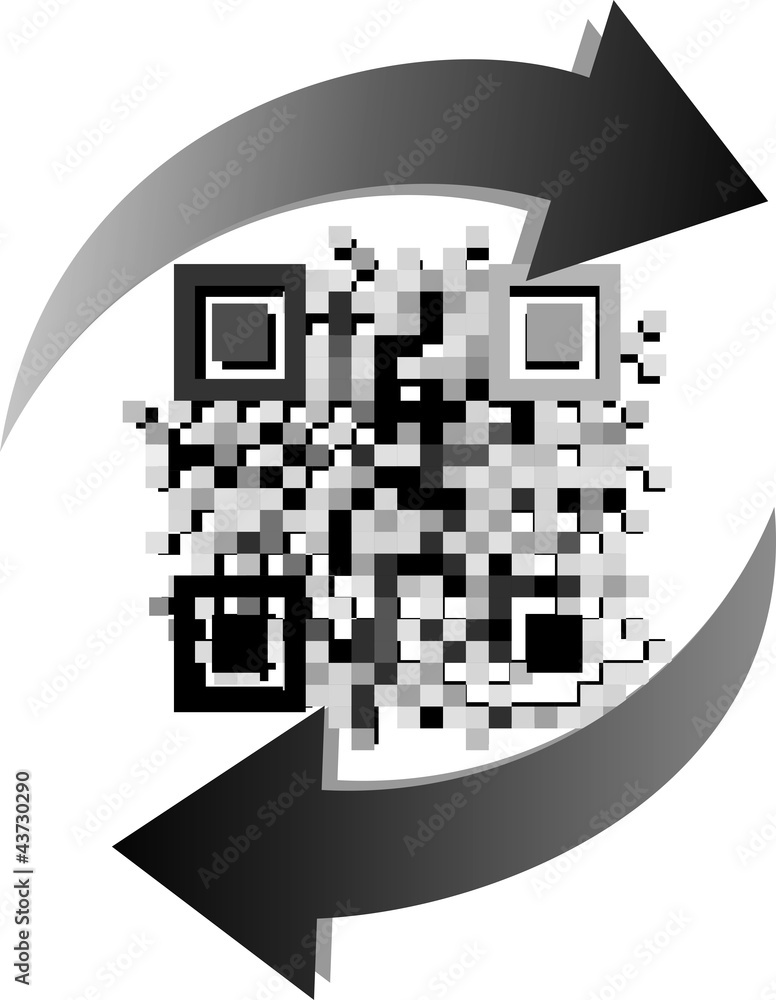 Qr code logo Stock Photo | Adobe Stock