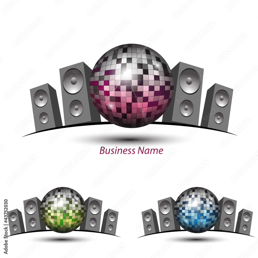 logo disco ball Stock Vector | Adobe Stock