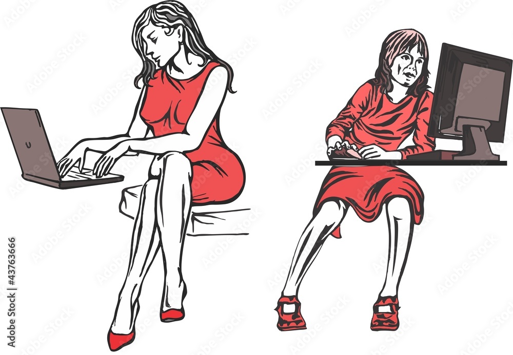 Different Types Of Computer Users Stock Vector Adobe Stock