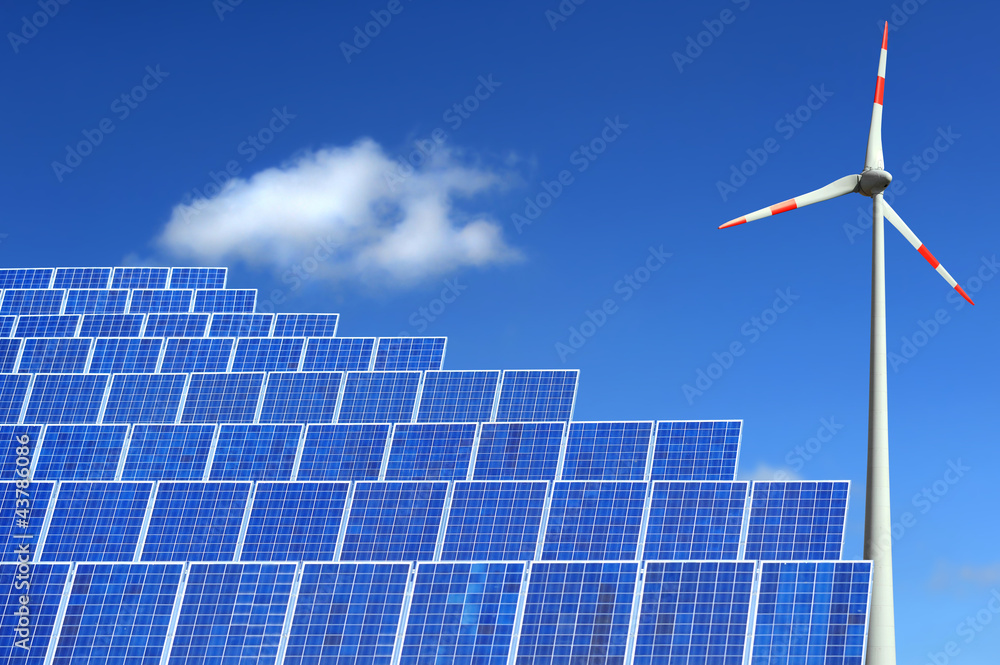 Solarzellen 32 Stock-Foto | Adobe Stock