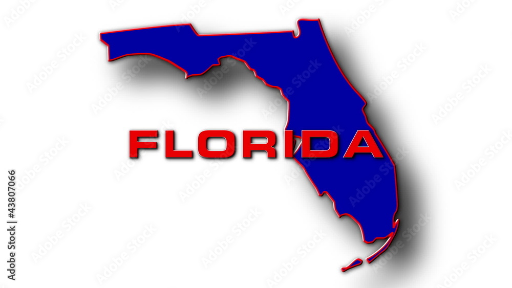 State of Florida map reveals from the USA map silhouette Stock Video ...