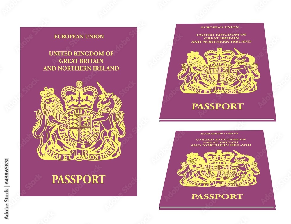 Great Britain passport Stock Vector | Adobe Stock