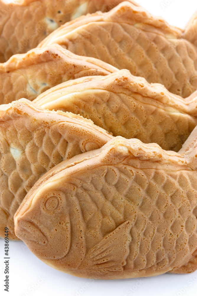 taiyaki, japanese fish shape cake Stock Photo | Adobe Stock