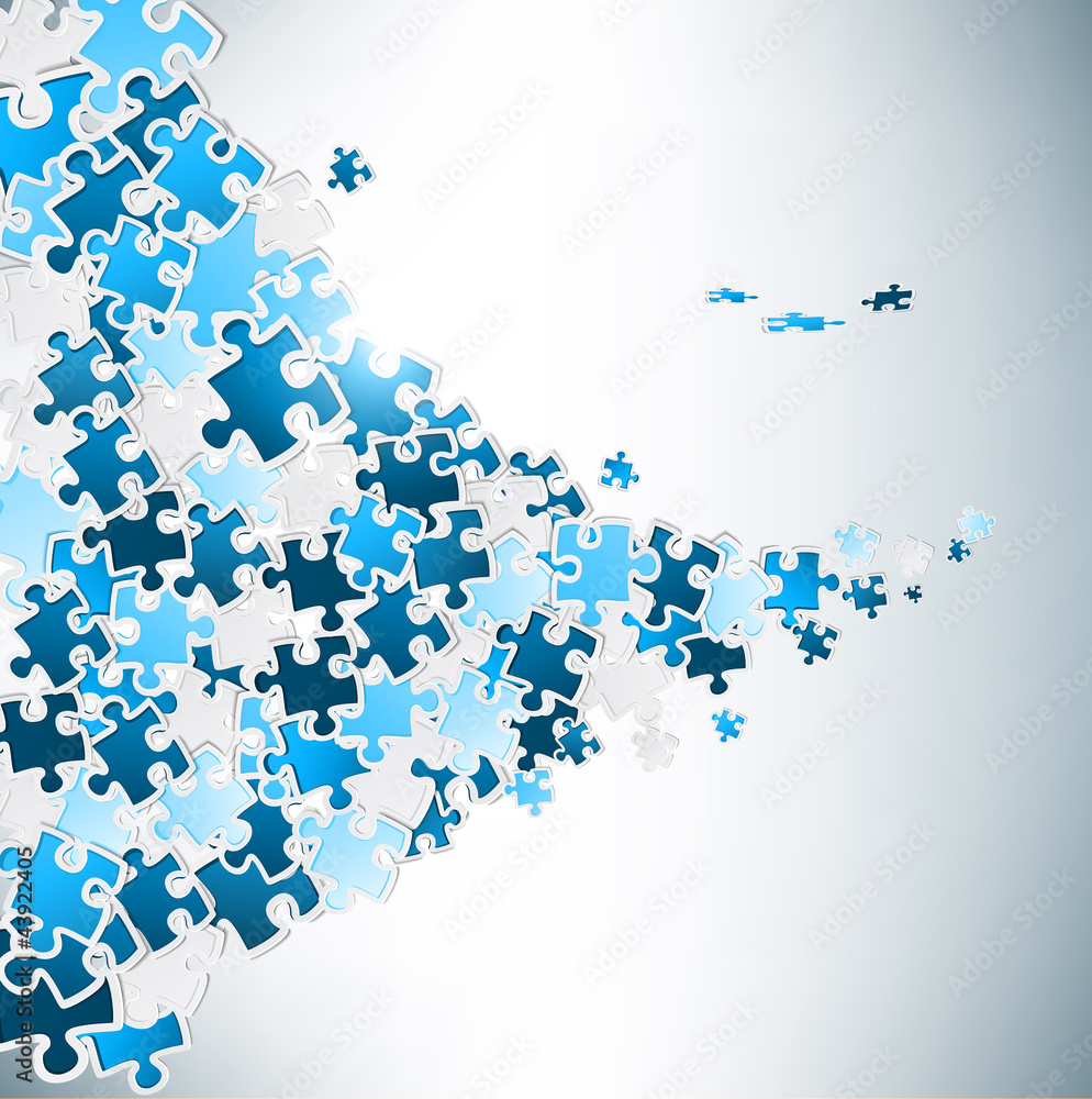 Abstract background made from puzzle pieces Stock Vector | Adobe Stock