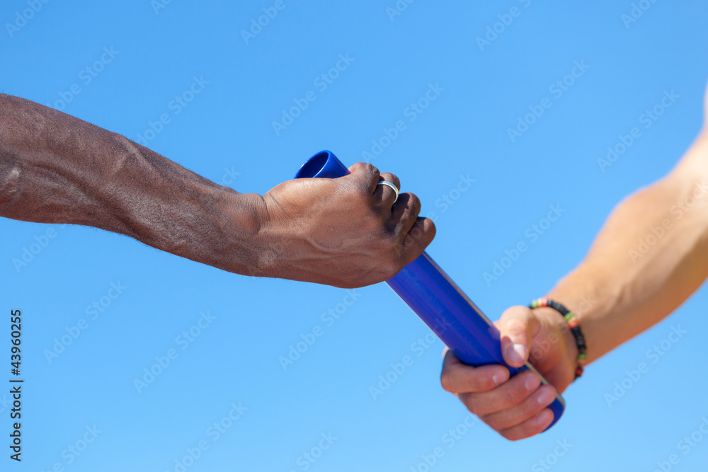 Passing the Relay Baton Stock Photo | Adobe Stock