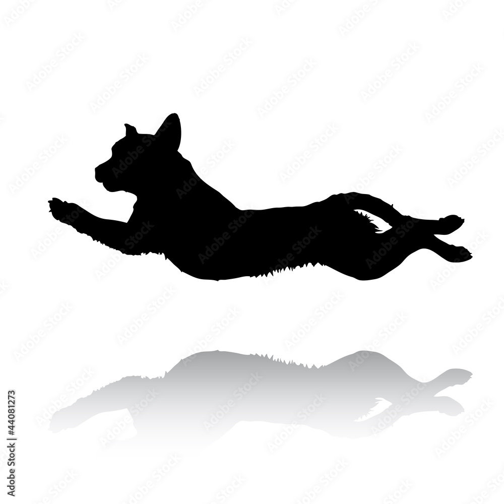 Illustration of jumping labrador retriever Stock Vector | Adobe Stock