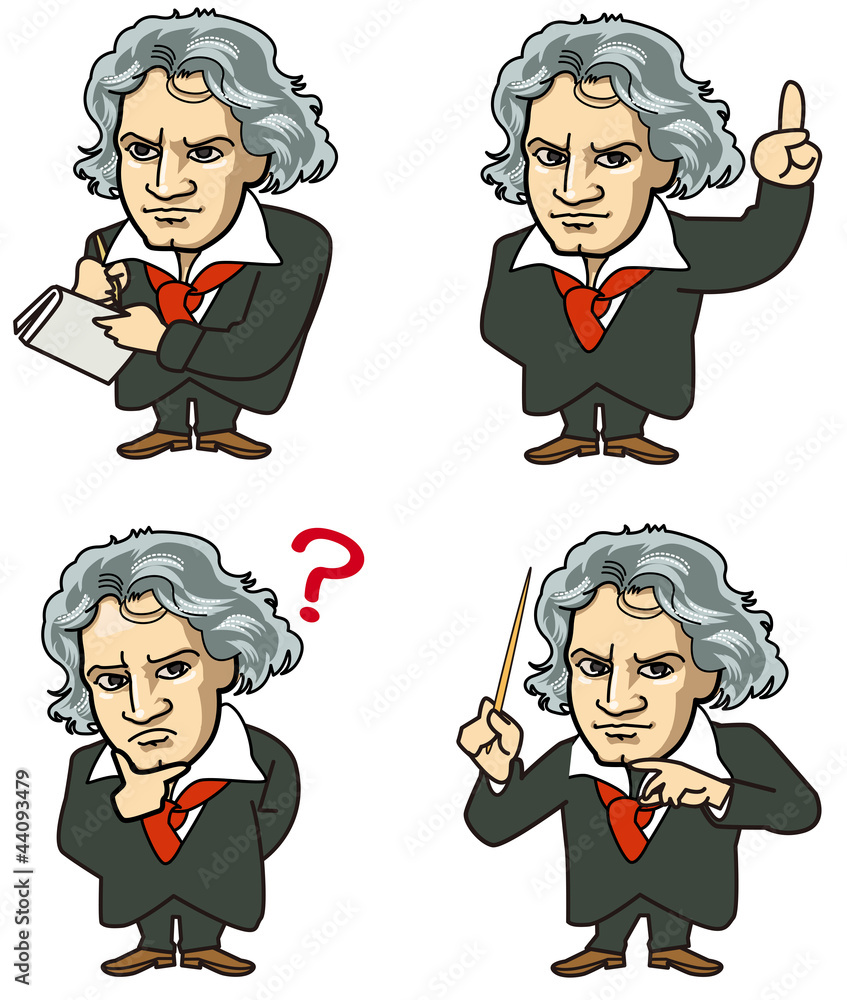 Beethoven Set ilustración de Stock | Adobe Stock