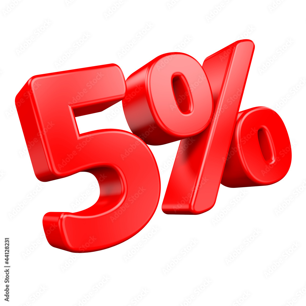 5% Rabatt - 3D Schrift | Uwalls.co.uk