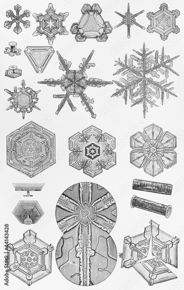 Ice Crystals Drawing