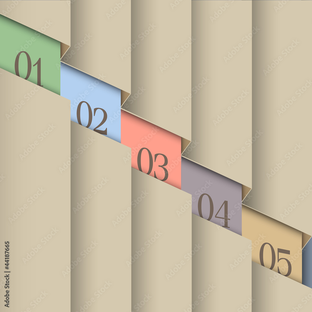 Paper number line background Stock Vector | Adobe Stock