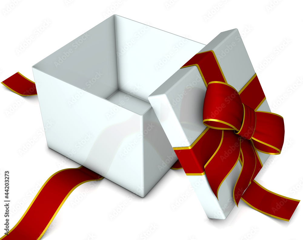 Geschenk offen Stock-Illustration | Adobe Stock