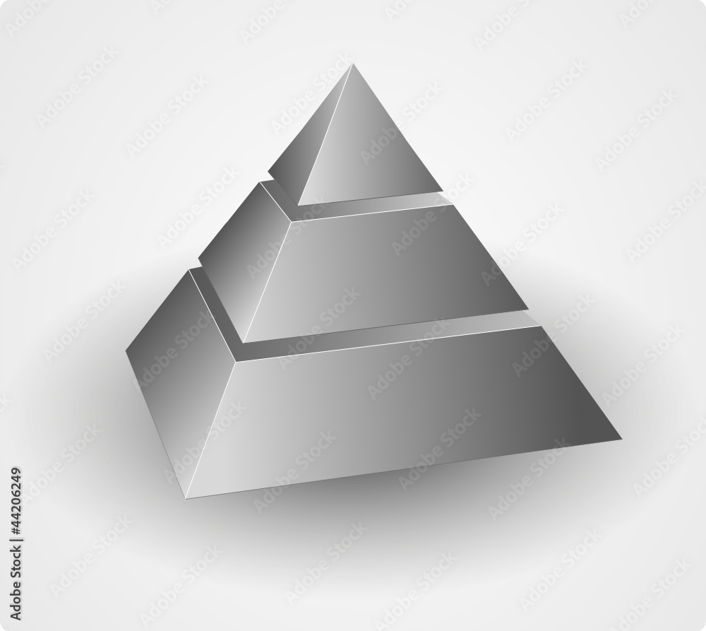Vektor Pyramide Stock-Vektorgrafik | Adobe Stock