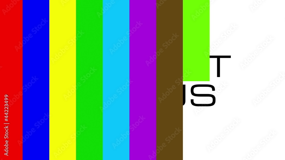 Modern countdown with ColorBars and Calibrating symbols Stock ビデオ ...