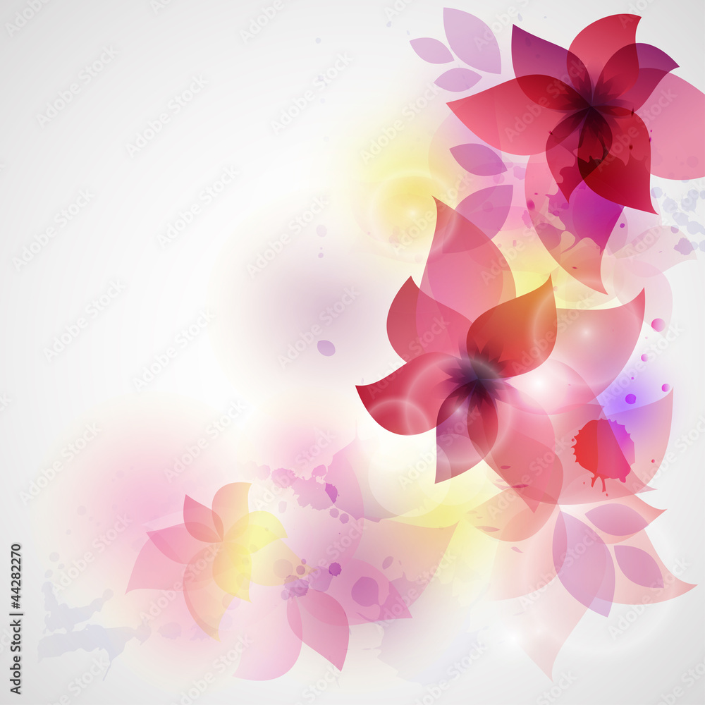 Flower background. Elegance invitation card. Stock Vector | Adobe Stock