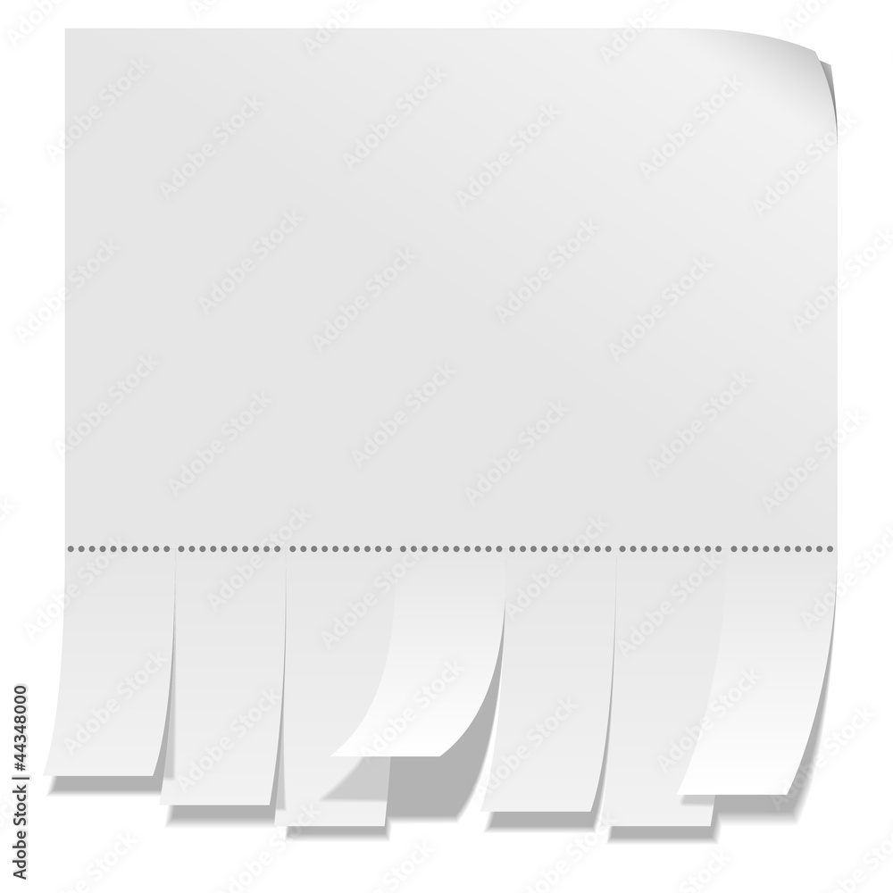 Street advertisement with tear-off stripes of paper. Stock Vector ...