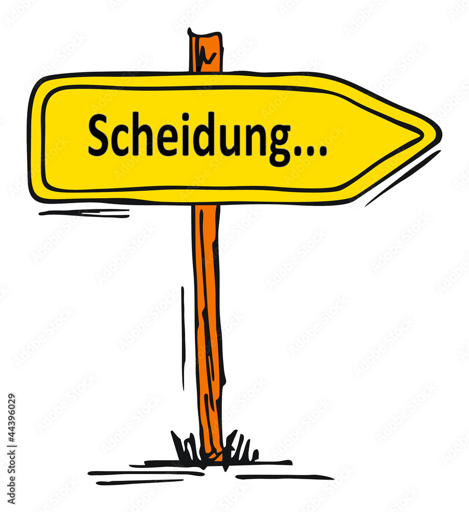 Scheidung... Stock-Illustration | Adobe Stock