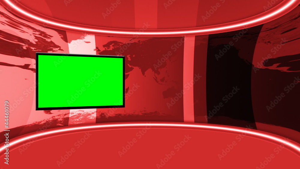 Virtual Studio looping animation with GreenScreen monitor Stock Video ...