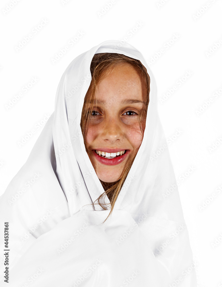 portrait of cute young teenage girl Stock Photo | Adobe Stock