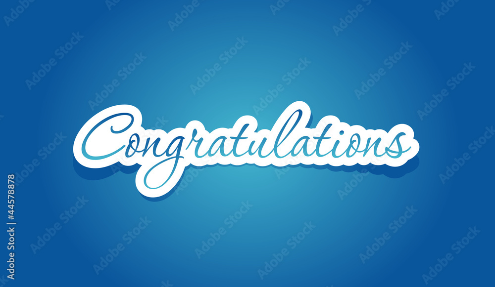 Congratulations lettering Stock Vector | Adobe Stock