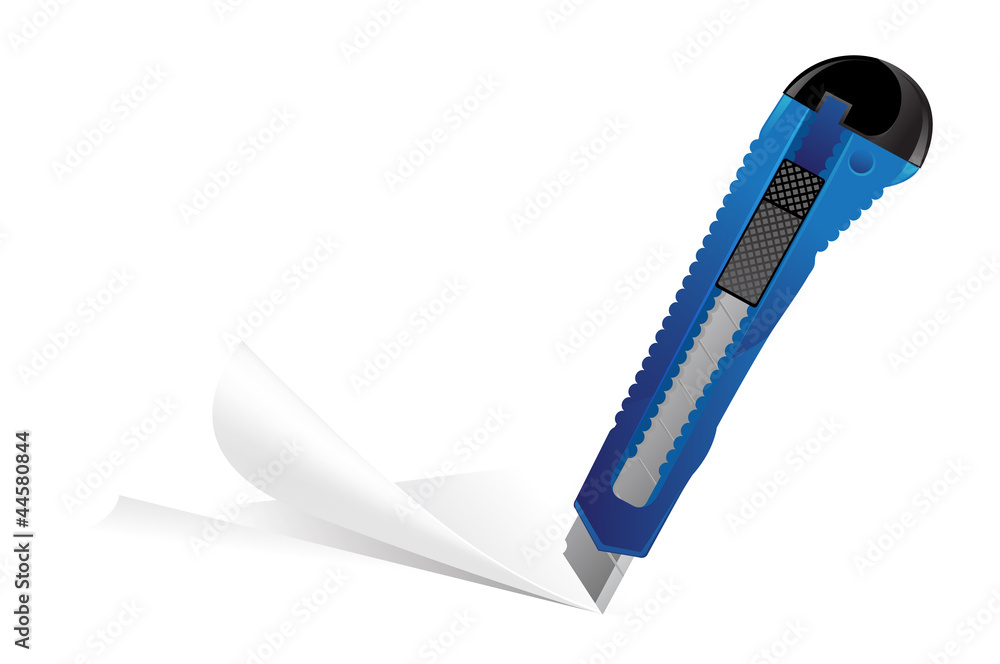 Blue cutter Stock Vector | Adobe Stock