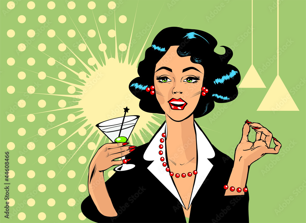 Retro Woman Illustration