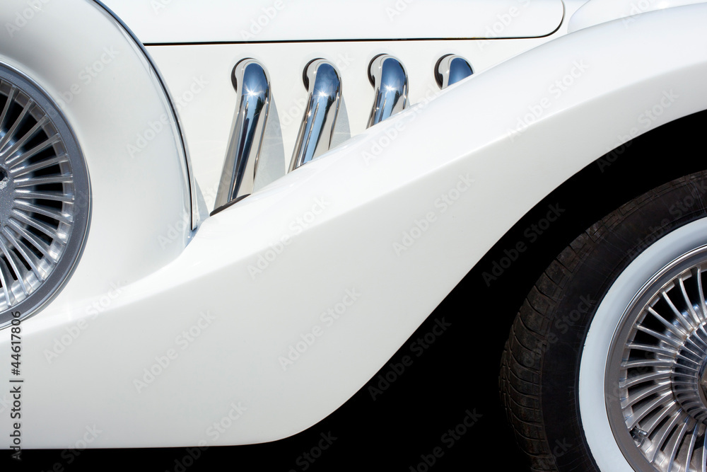 elements of a white car Stock Photo | Adobe Stock