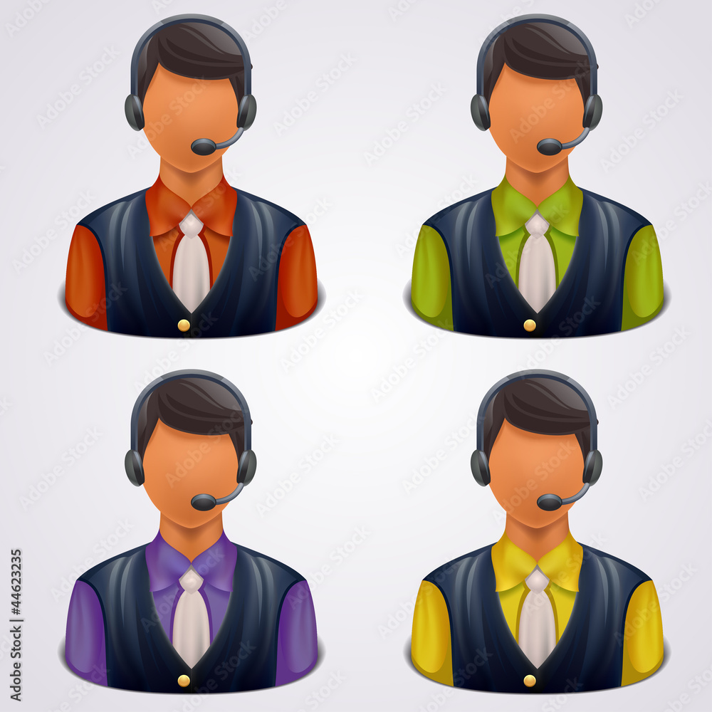 operator icon Stock Vector | Adobe Stock