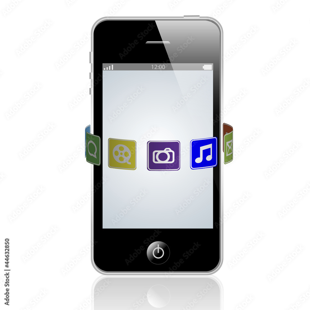 Handy Symbol Stock-Vektorgrafik | Adobe Stock