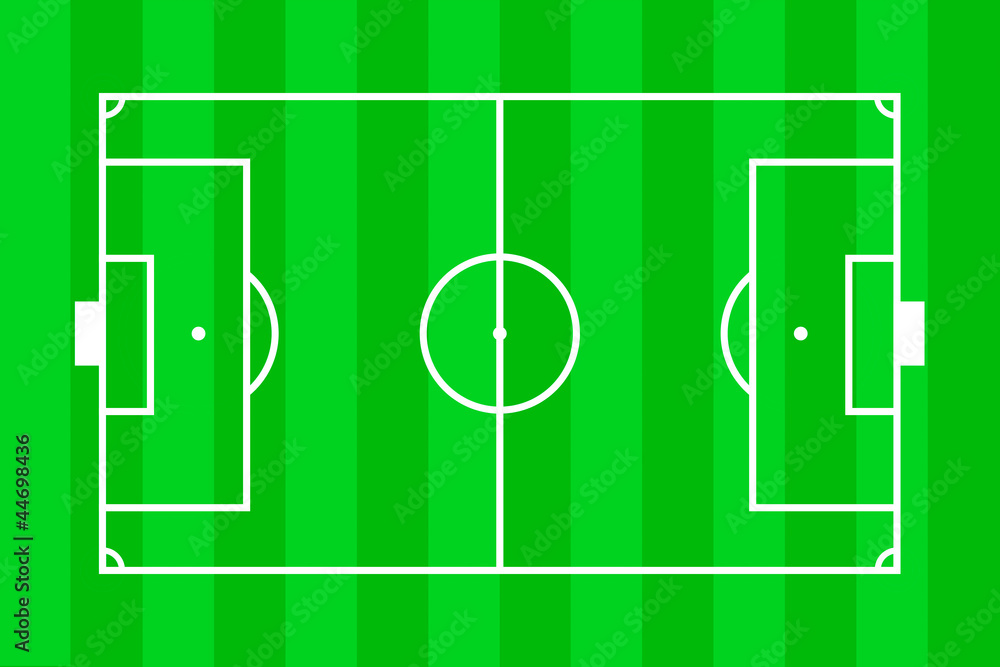 Soccer field layout Stock Illustration | Adobe Stock