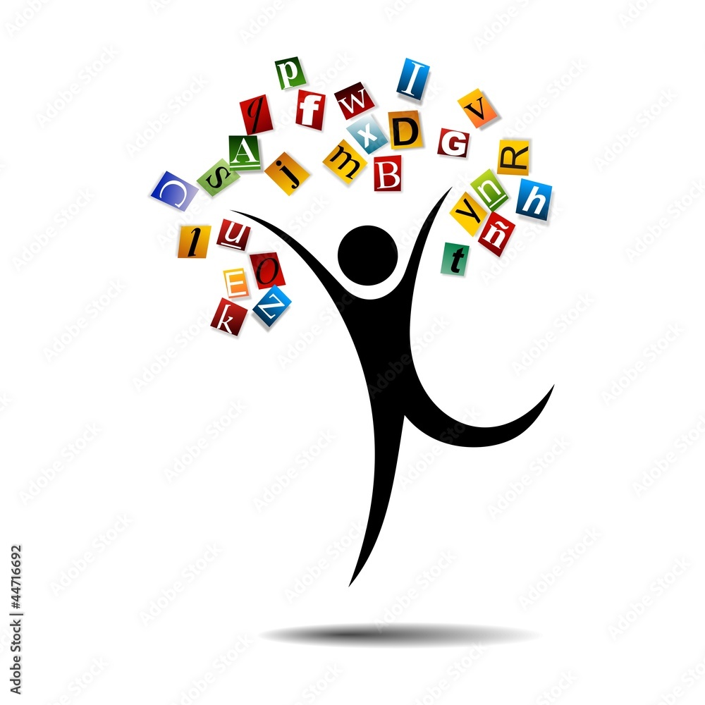 ARBOL DE LETRAS vector de Stock | Adobe Stock