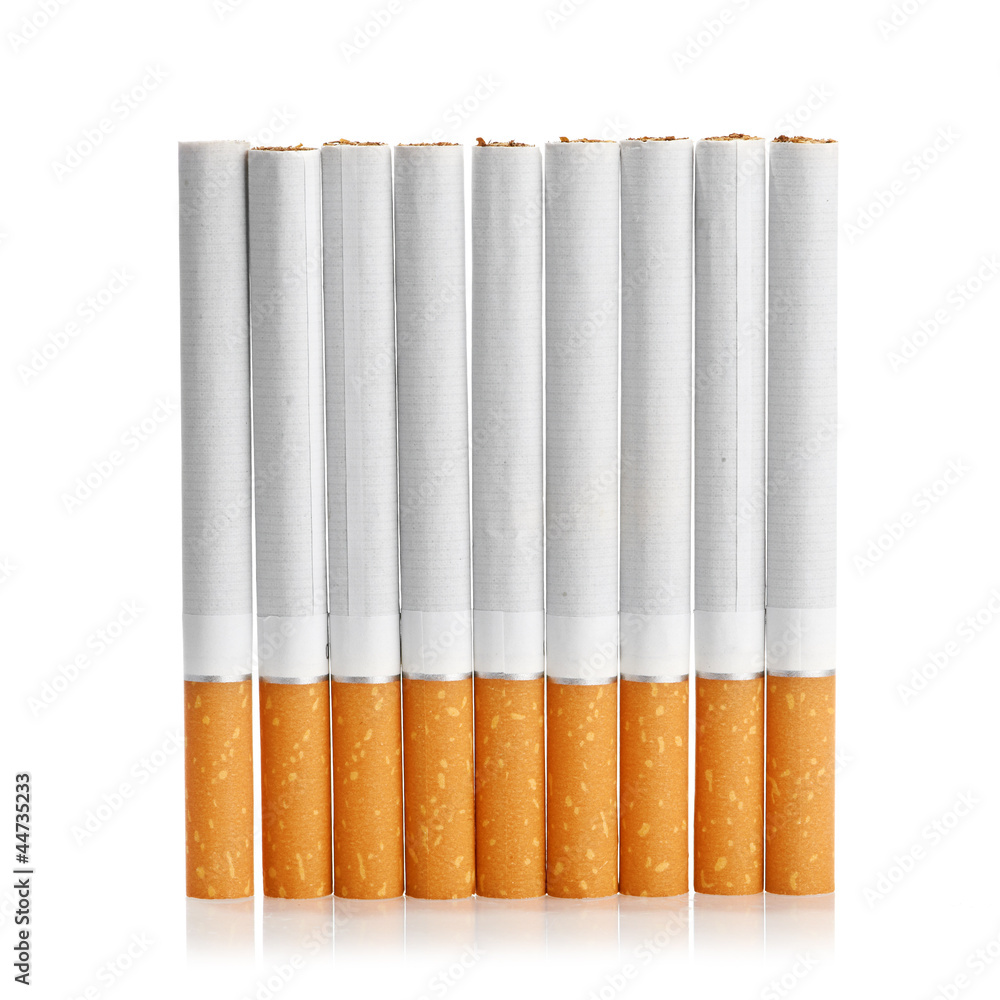 Color photo of filter cigarettes background Stock Photo | Adobe Stock